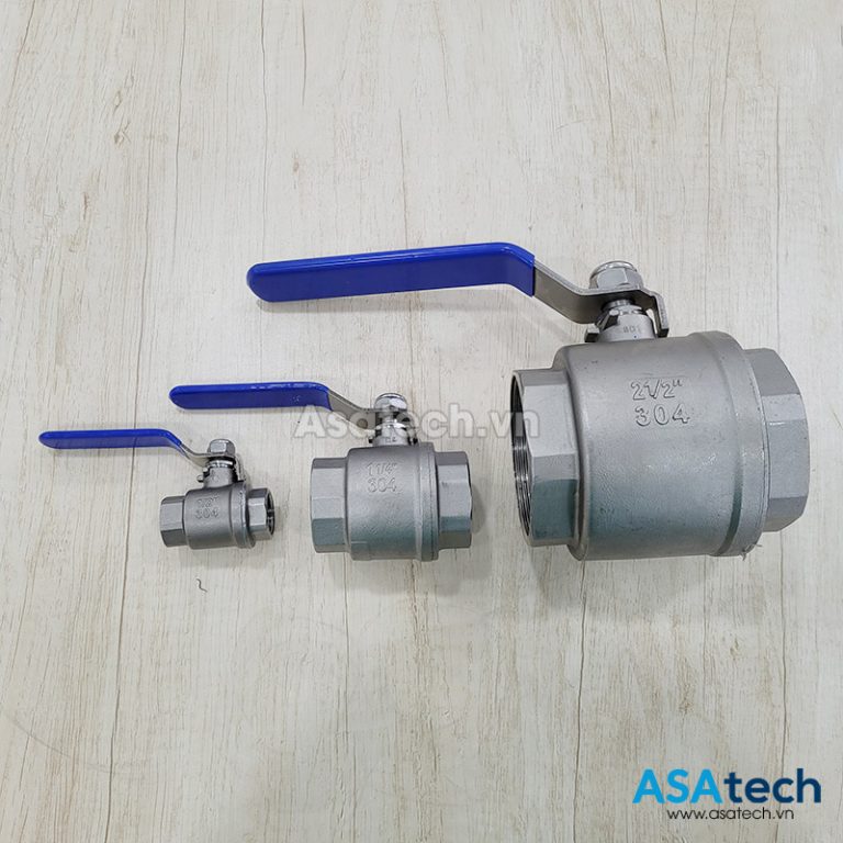 Van Bi Inox 2 Thân Tay Gạt Nối Ren Trong - Van Bi Công Nghiệp 2PC