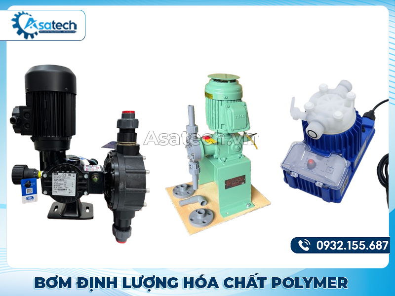 Máy Bơm Hóa Chất Polymer Cho Xử Lý Nước & Công Nghiệp